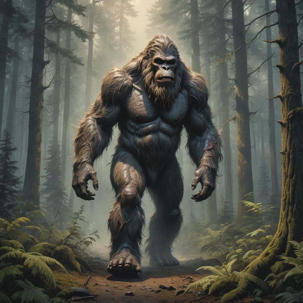 Bigfoot - AI Generated Artwork - NightCafe Creator