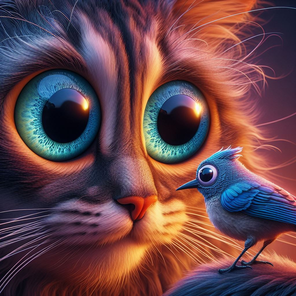 Googly eyes cat - AI Generated Artwork - NightCafe Creator