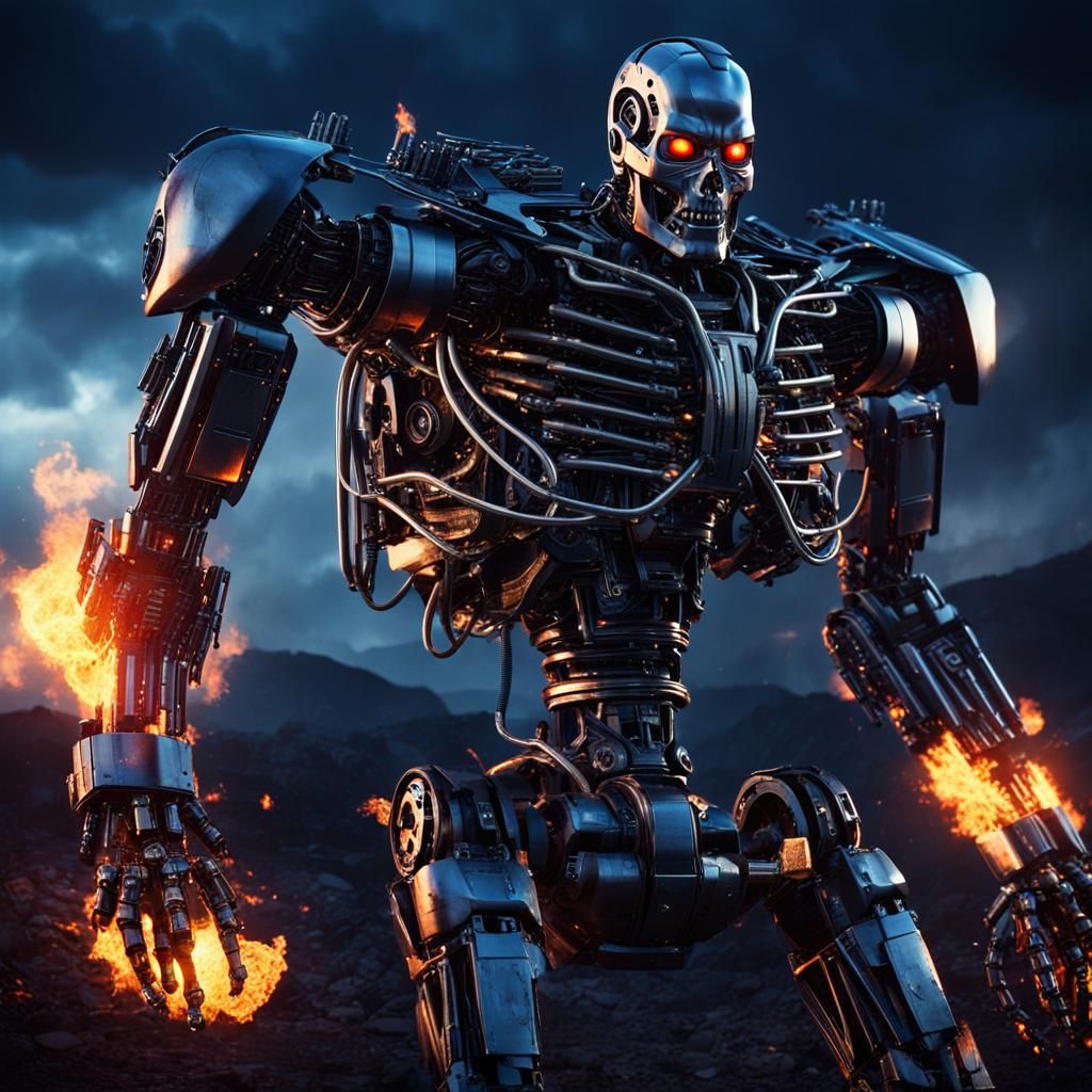 Terminator Art 8 - AI Generated Artwork - NightCafe Creator