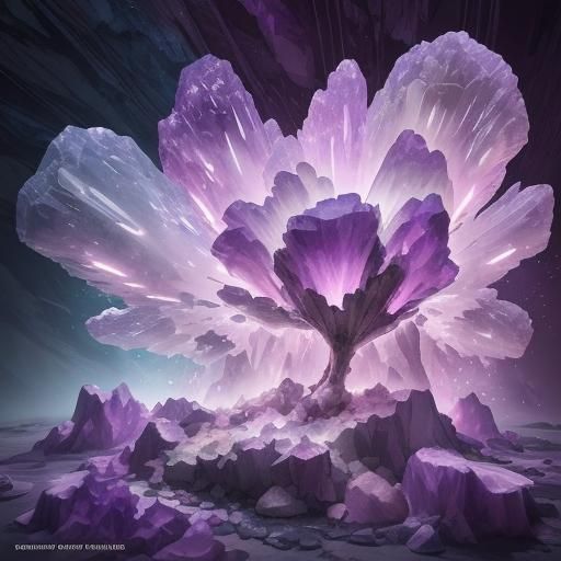 inside a geode - AI Generated Artwork - NightCafe Creator
