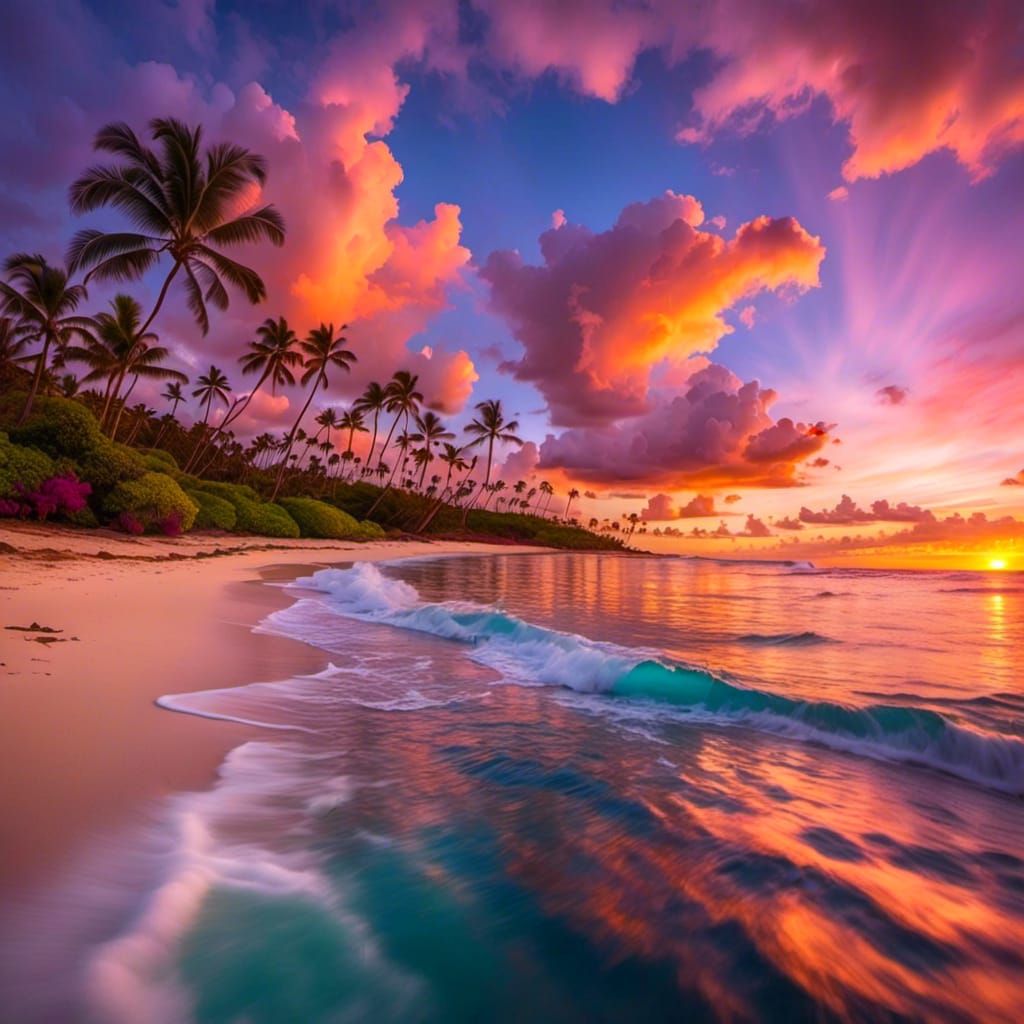 Sunset - AI Generated Artwork - NightCafe Creator