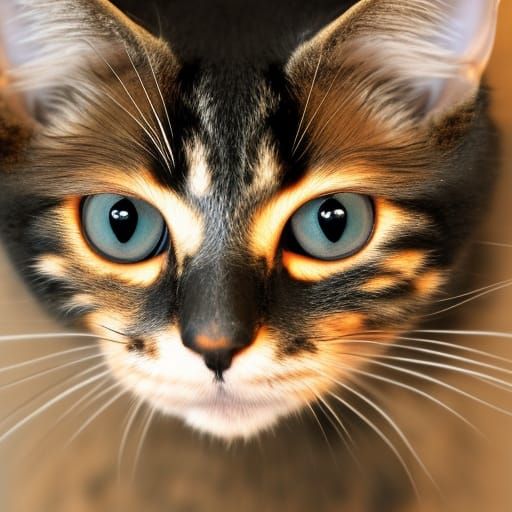 tortoiseshell cat - AI Generated Artwork - NightCafe Creator