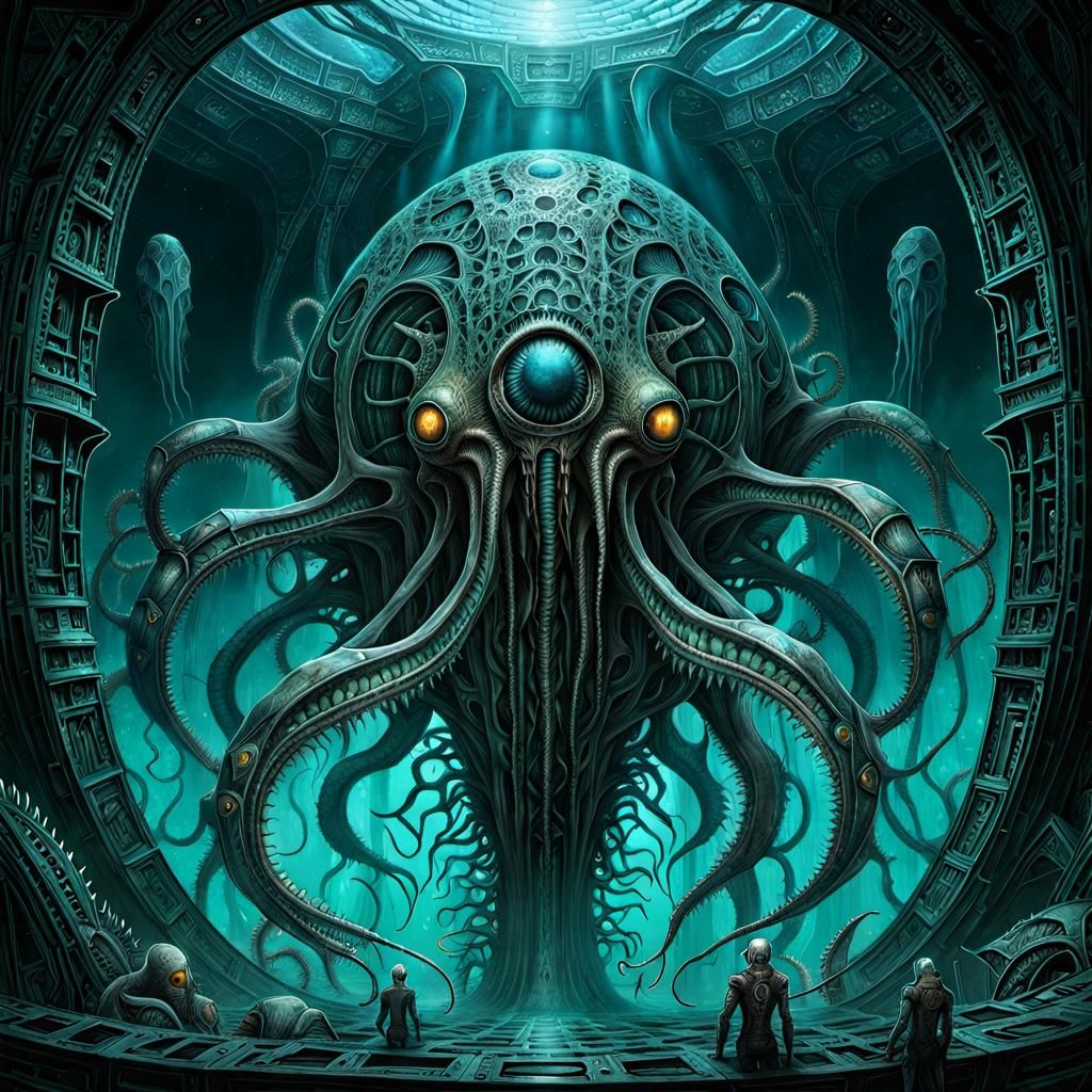 Subnautic horror - AI Generated Artwork - NightCafe Creator