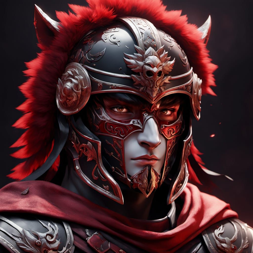 Cyberpunk-Inspired Roman Centurion with Wolf Mask ... - AI Art