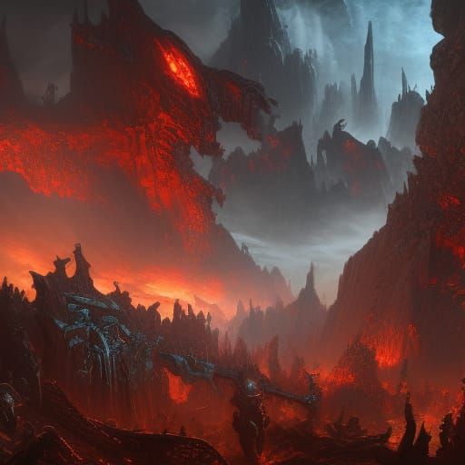 Hellscape - AI Generated Artwork - NightCafe Creator