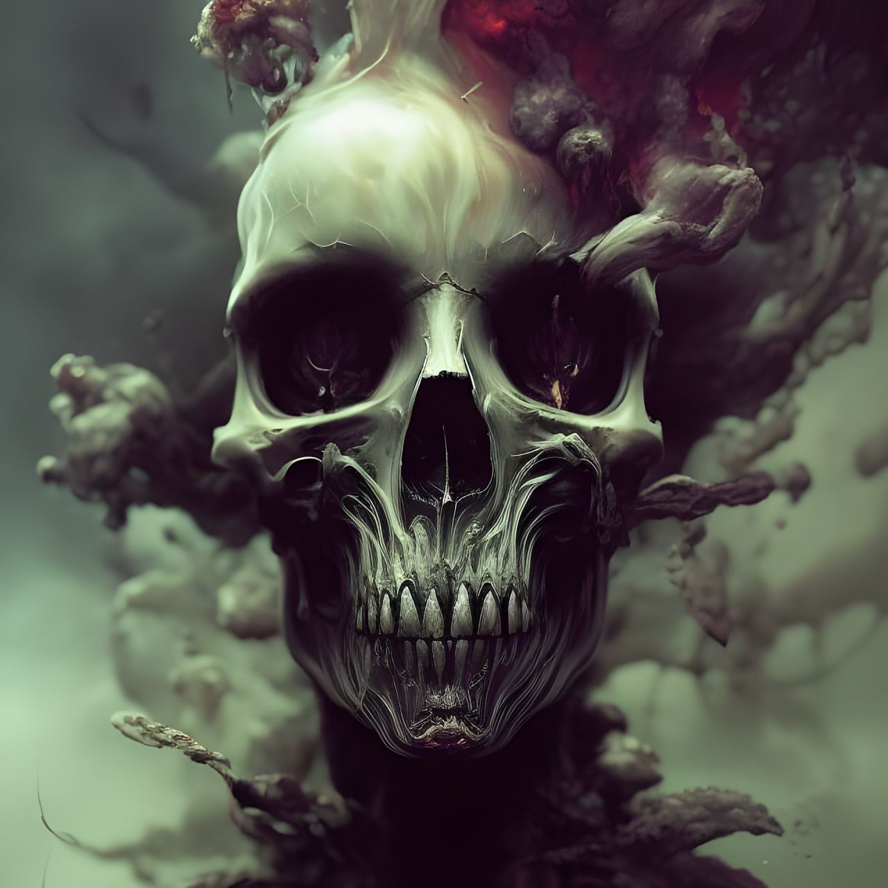 Skull - AI Generated Artwork - NightCafe Creator