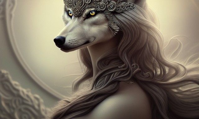 Wolf Queen #03 - AI Generated Artwork - NightCafe Creator