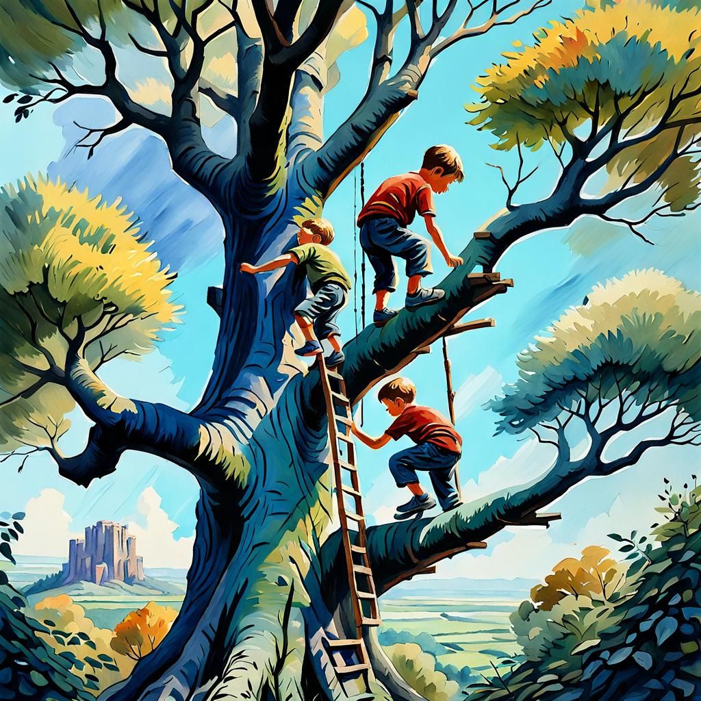 Sibling Adventure - AI Generated Artwork - NightCafe Creator