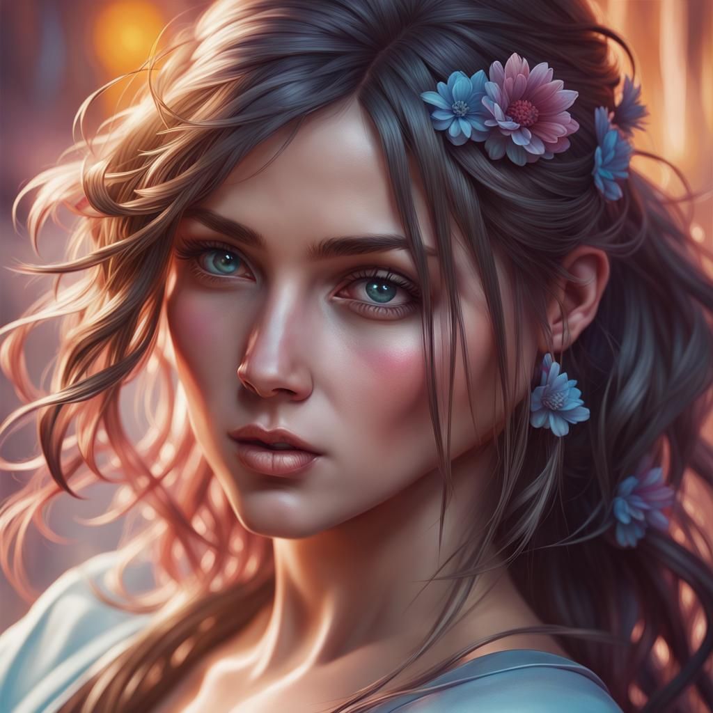 pretty girl - AI Generated Artwork - NightCafe Creator