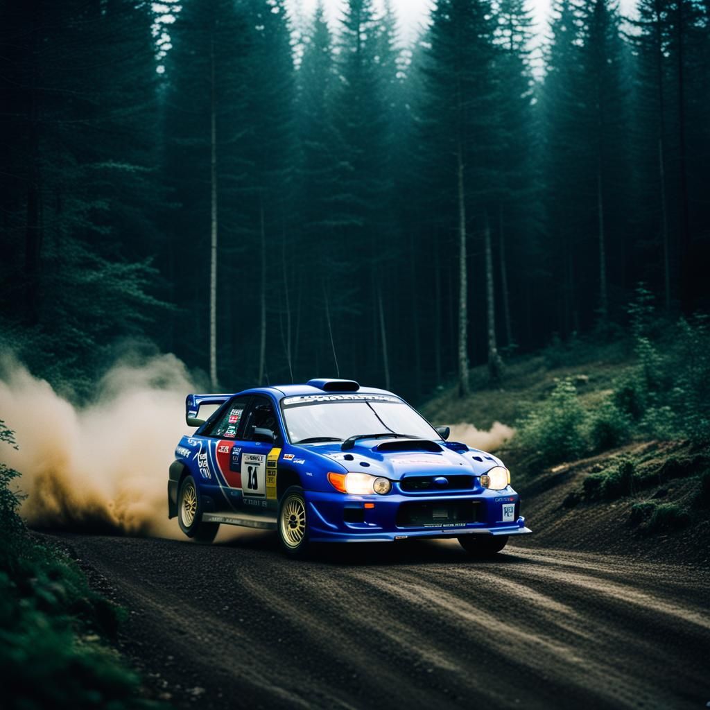 1999 Subaru Impreza WRC - AI Generated Artwork - NightCafe Creator
