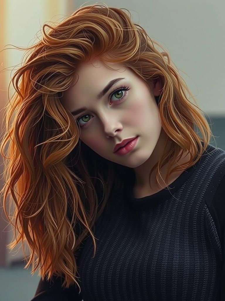 A Very quizzical portrait of Charli… pondering her existence!