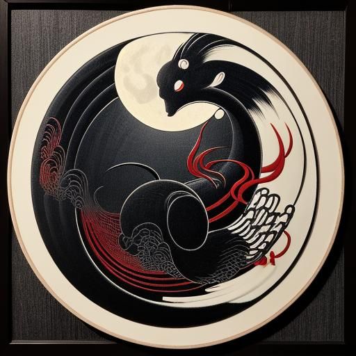 Rokurokubi - Traditional Japanese Supernatural Scene in Ukiy...