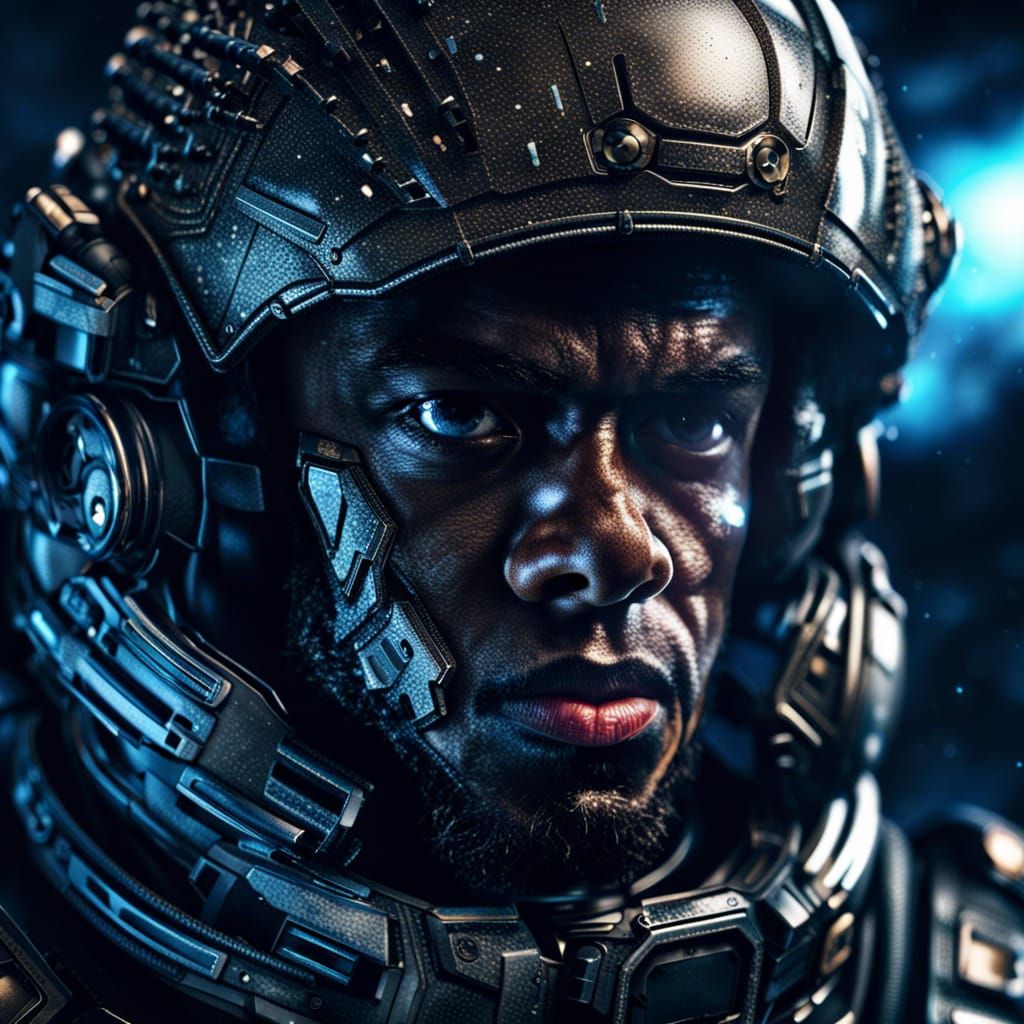 Futuristic Galactic male Soldier in space force. - AI Generated Artwork ...