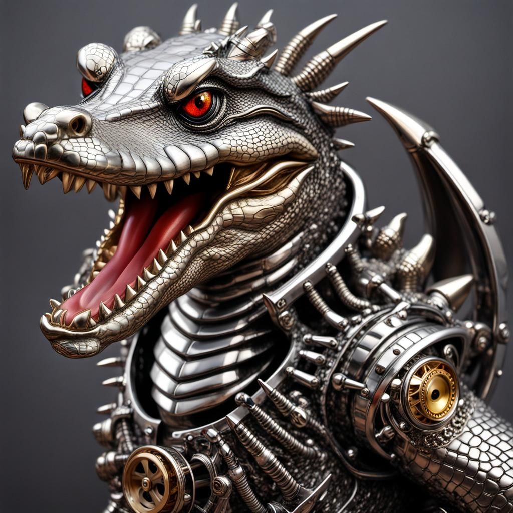 Croc Steel - AI Generated Artwork - NightCafe Creator