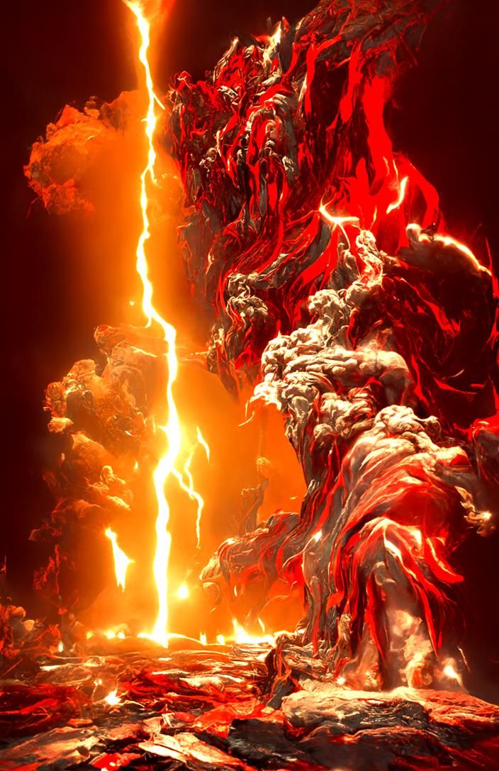 Hellish Firestorm - AI Generated Artwork - NightCafe Creator