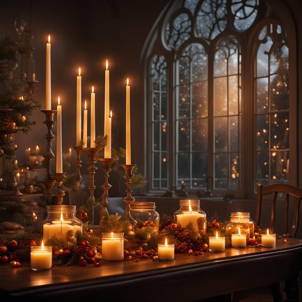 Candlelit Scene - AI Generated Artwork - NightCafe Creator