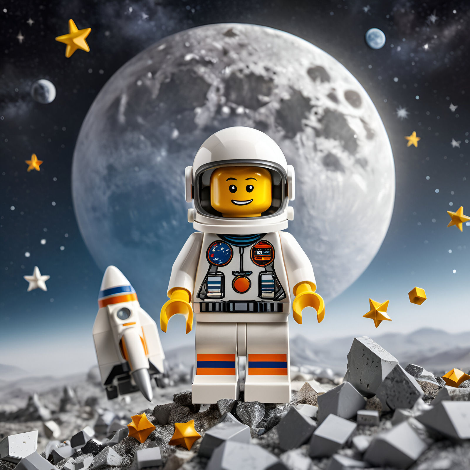 Lego astronaut - AI Generated Artwork - NightCafe Creator