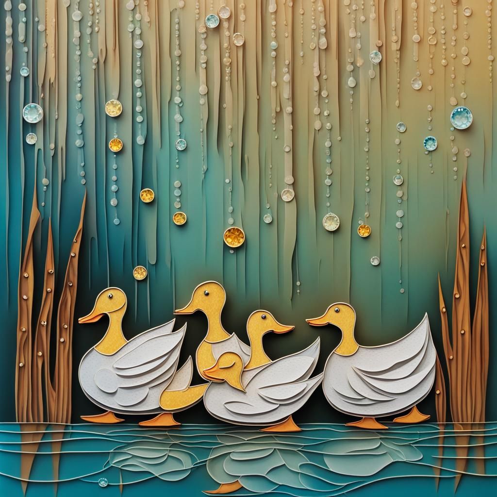 Duck outing - AI Generated Artwork - NightCafe Creator