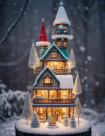 A Quaint Miniature Winter Wonderland - AI Generated Artwork - NightCafe ...