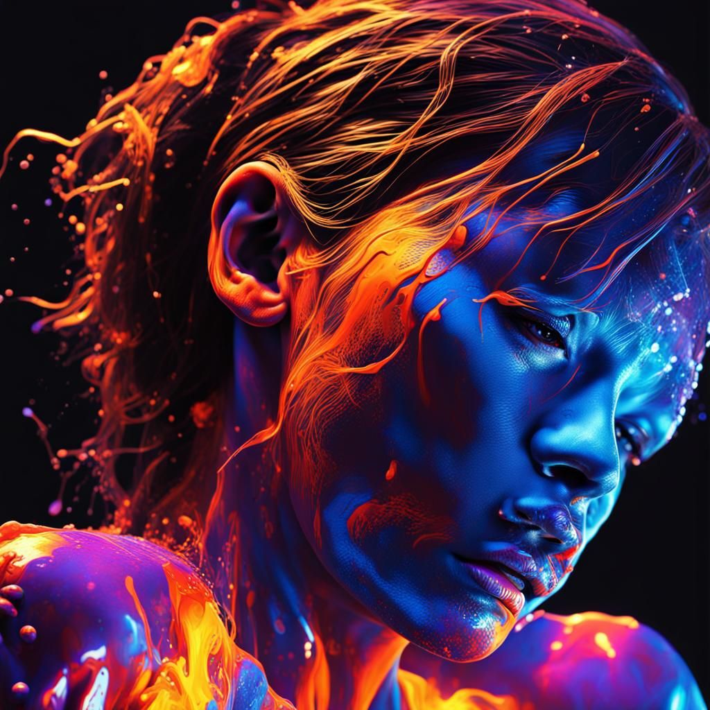 Black Light Art - AI Generated Artwork - NightCafe Creator