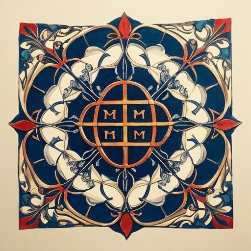 Initial M in medieval style - AI Generated Artwork - NightCafe Creator