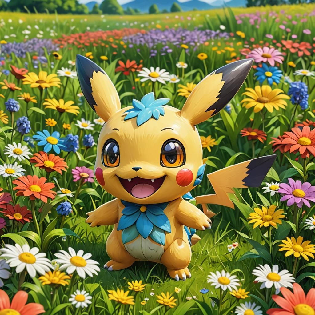 Newly Discovered Pikachu Variant (Made-Up Video Game Characters) - AI ...