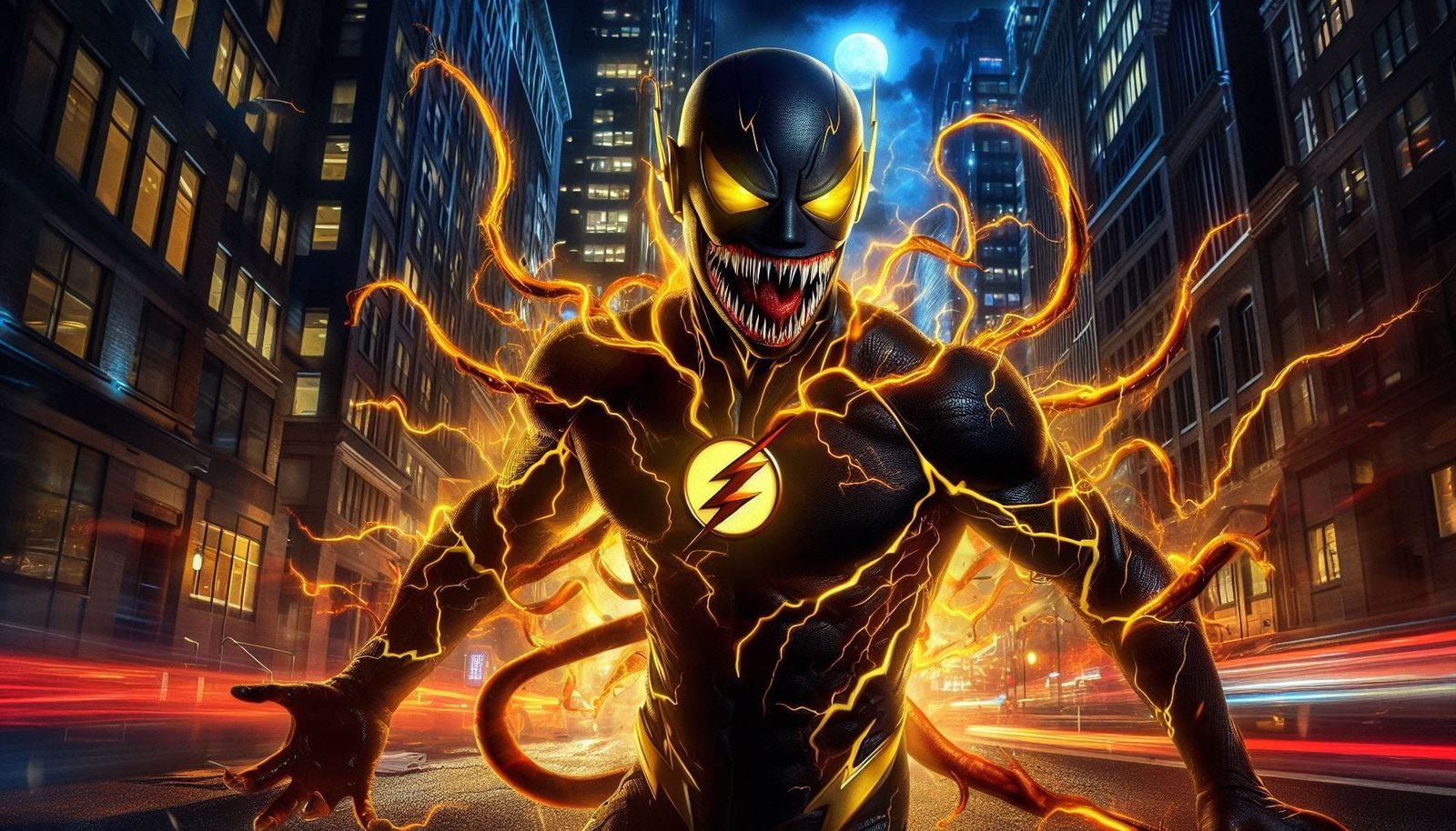 Venomized Flash - AI Generated Artwork - NightCafe Creator