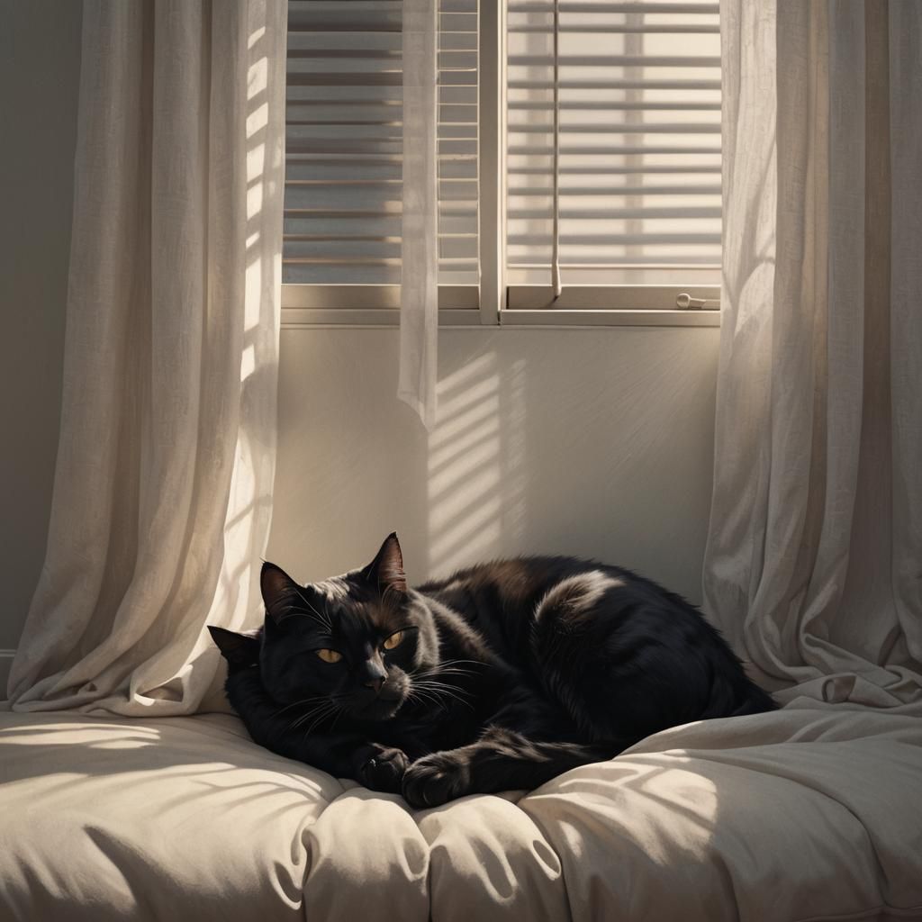 Dozing cat - AI Generated Artwork - NightCafe Creator