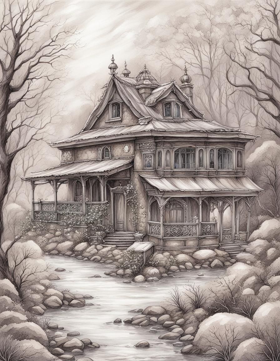 Quaint Homestead - AI Generated Artwork - NightCafe Creator