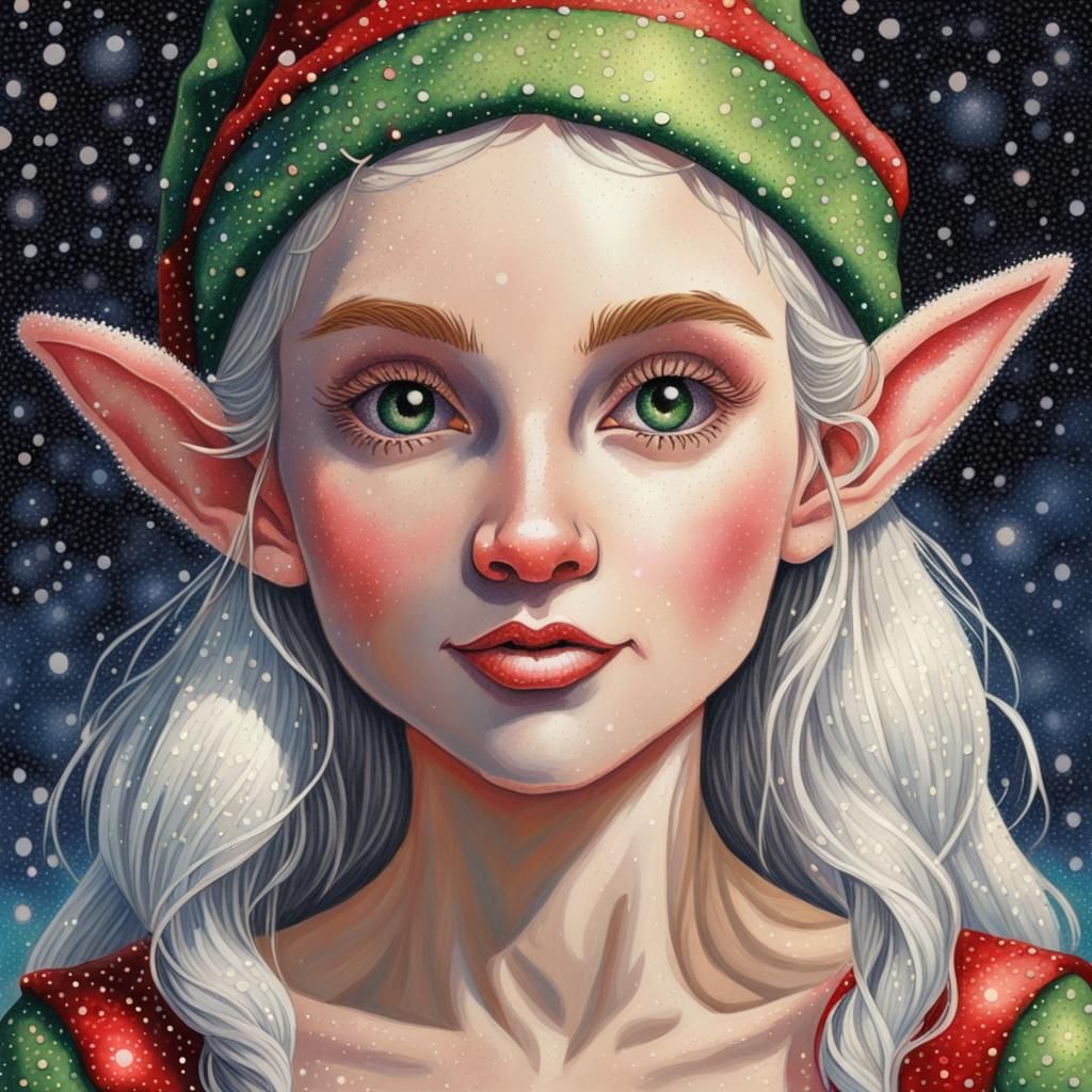 Christmas elf portrait - AI Generated Artwork - NightCafe Creator