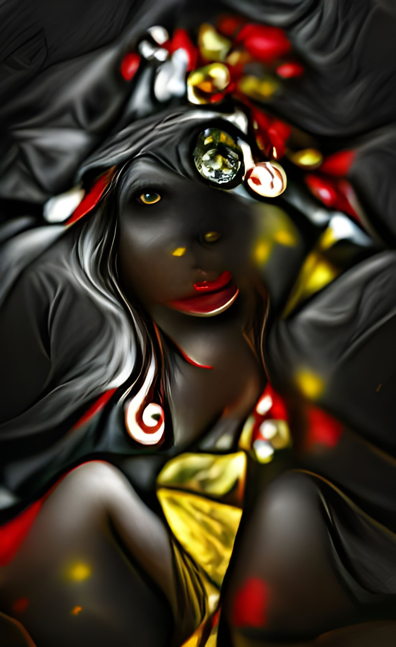 Black magic woman 2 - AI Generated Artwork - NightCafe Creator