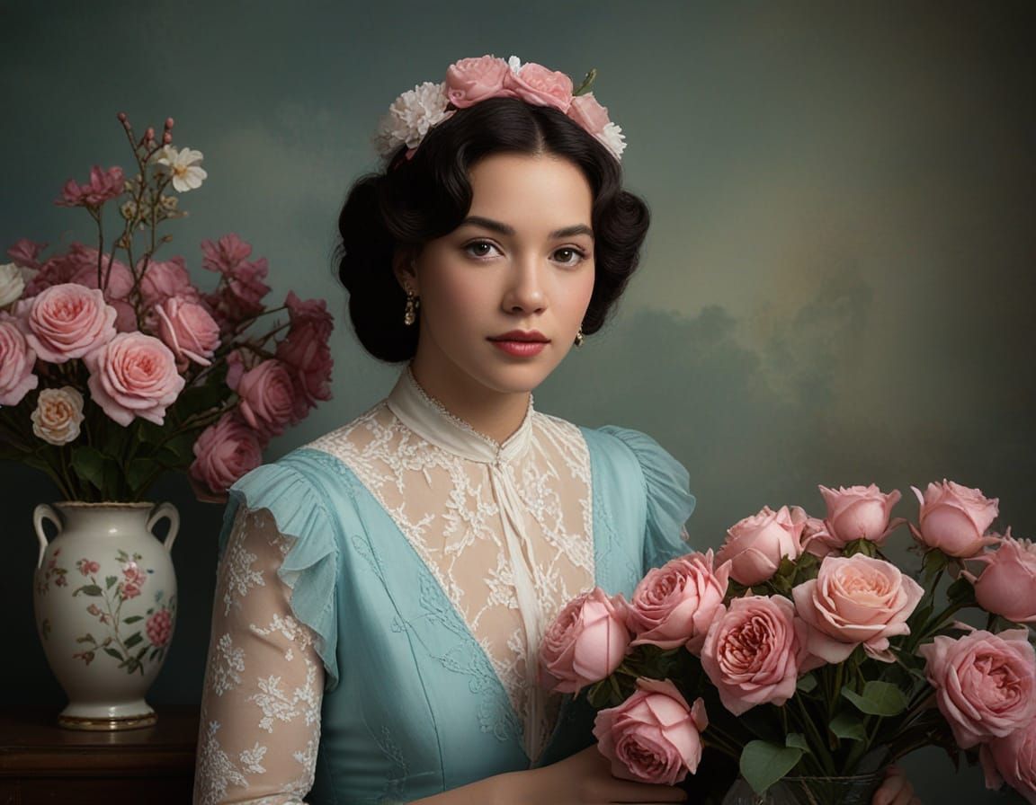 Build a Prompt Portrait Challenge - portrait: model: Thomas Kinkade ...