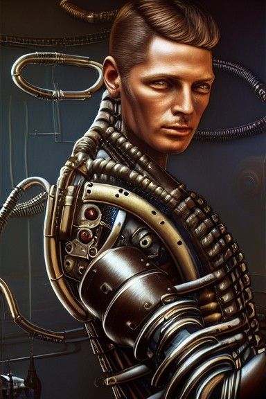 Steampunk Cyborg : r/nightcafe
