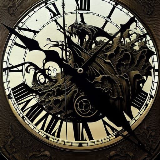 The clock - AI Generated Artwork - NightCafe Creator
