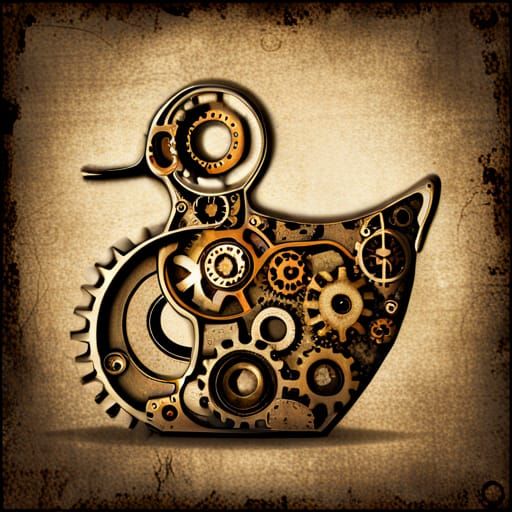 Steampunk Duck - AI Generated Artwork - NightCafe Creator