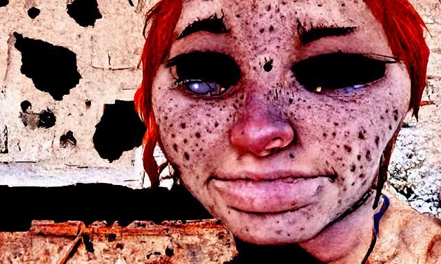 demonic freckles girl waiting for her soulmate from the land of rust ...