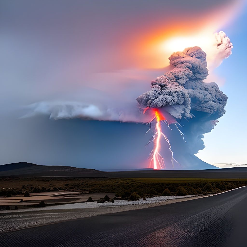 "We have pyroclastic lightning at home" - AI Generated Artwork ...