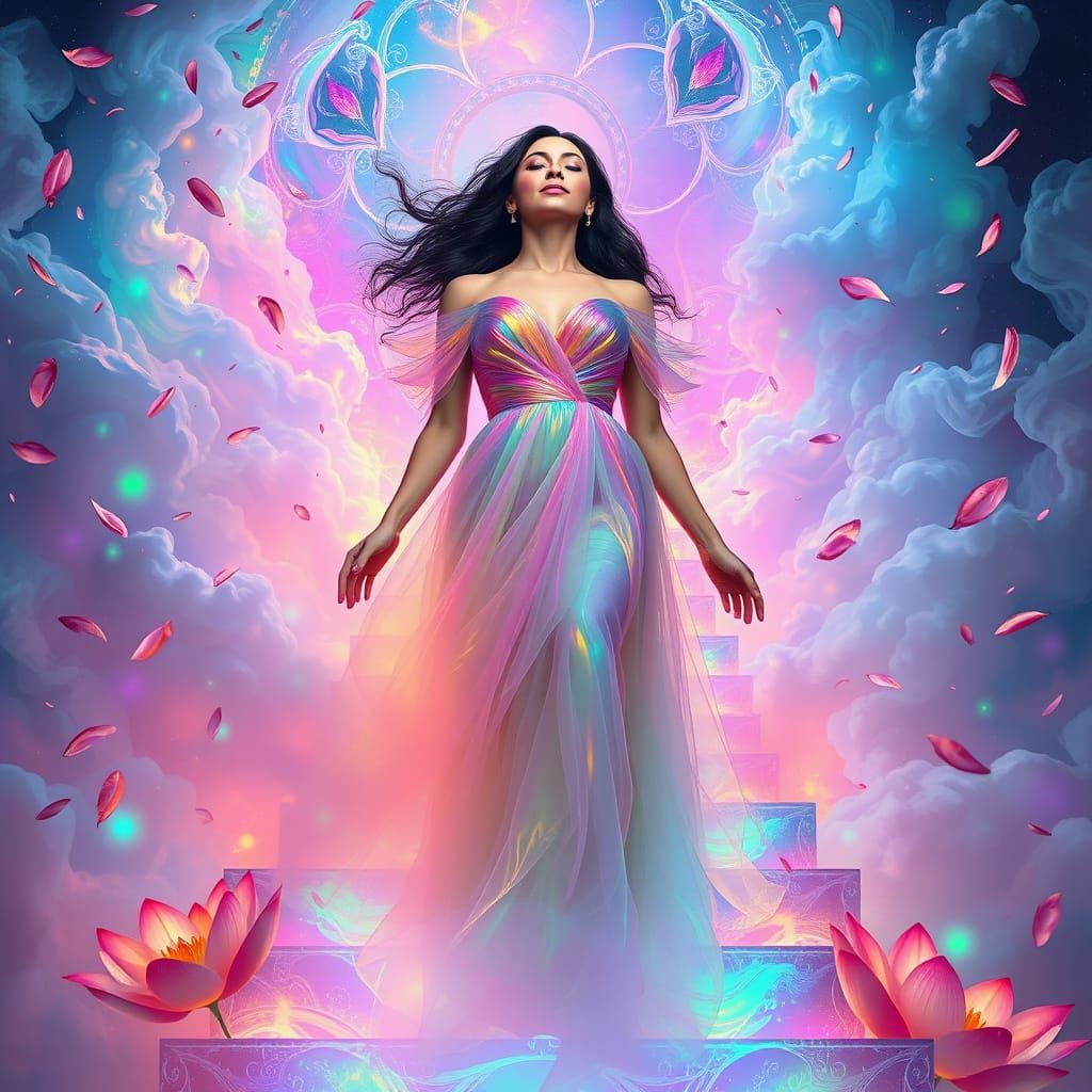 psychedelic. life after death - Surreal Ascension in Vibrant...