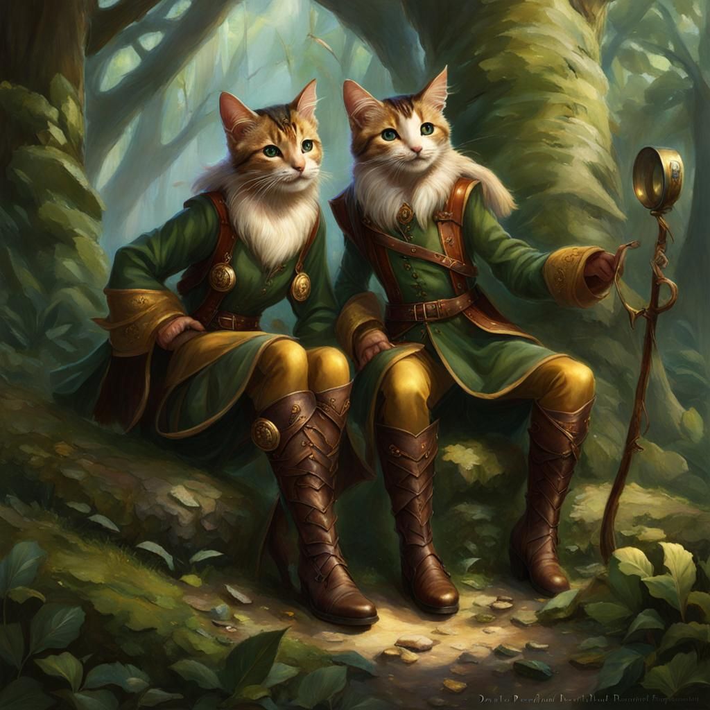 Anthropomorphic Cats - AI Generated Artwork - NightCafe Creator