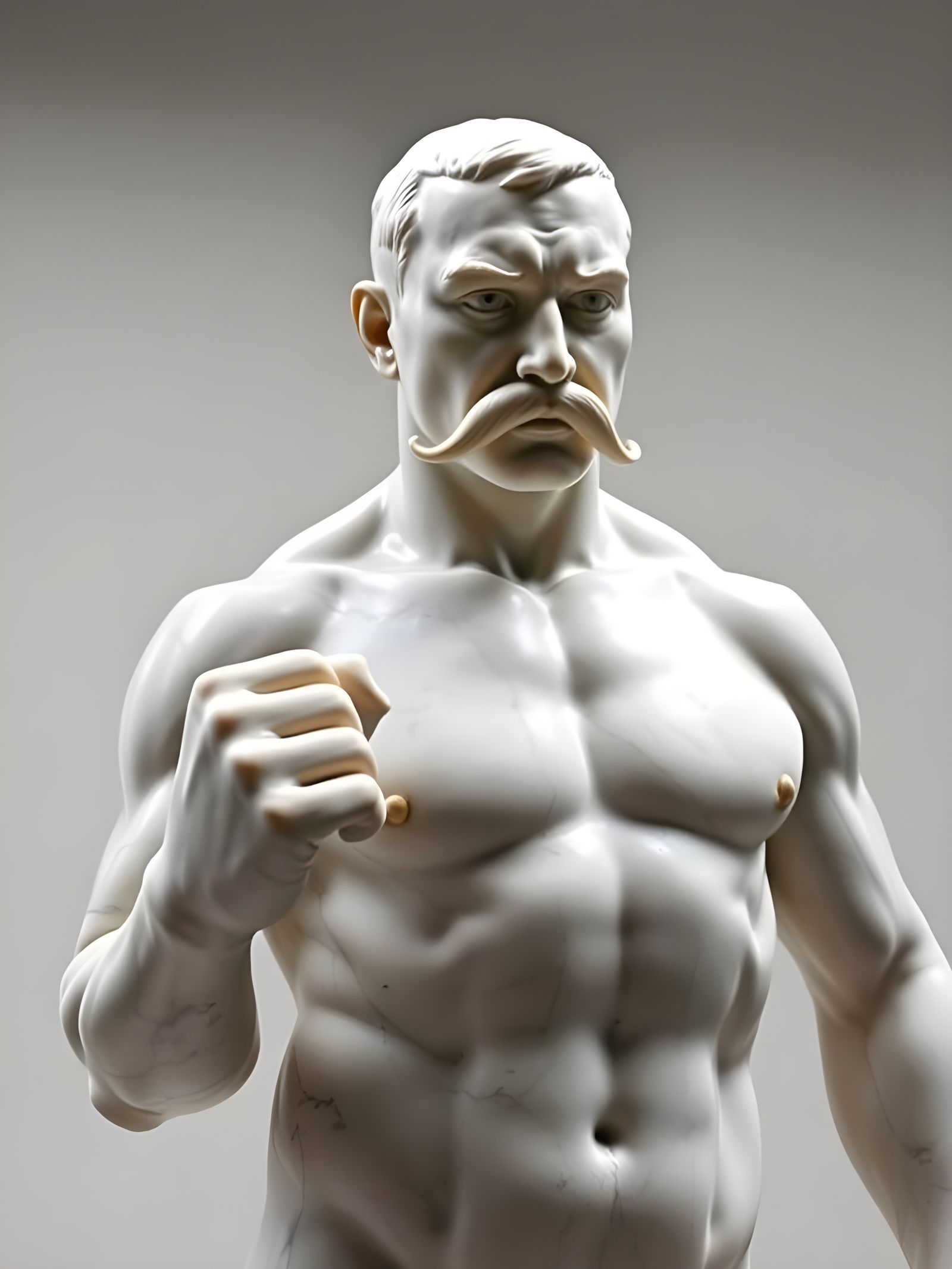 John L. Sullivan statue by Michelangelo