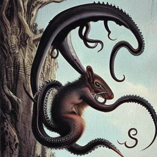 Alaskan Tree Squid - AI Generated Artwork - NightCafe Creator