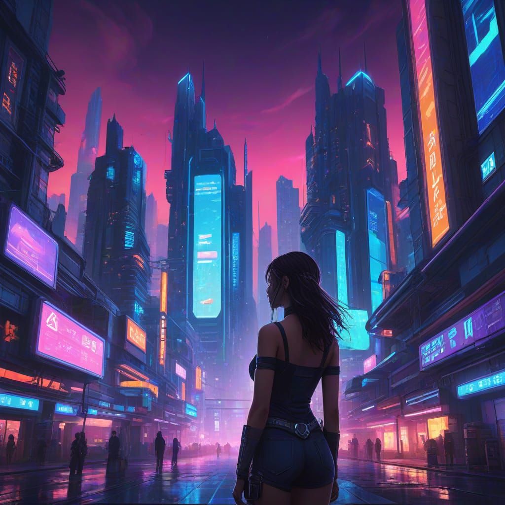 seeing the squares of pixelation - Pixel Art Cityscape at Du...