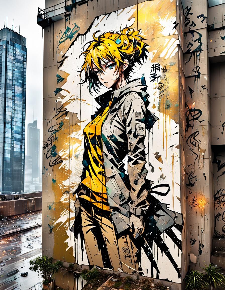 Graffiti anime art - AI Generated Artwork - NightCafe Creator