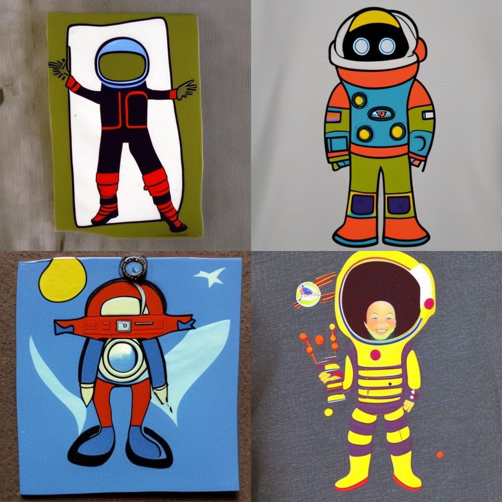 a 70's funky astronaut - AI Generated Artwork - NightCafe Creator