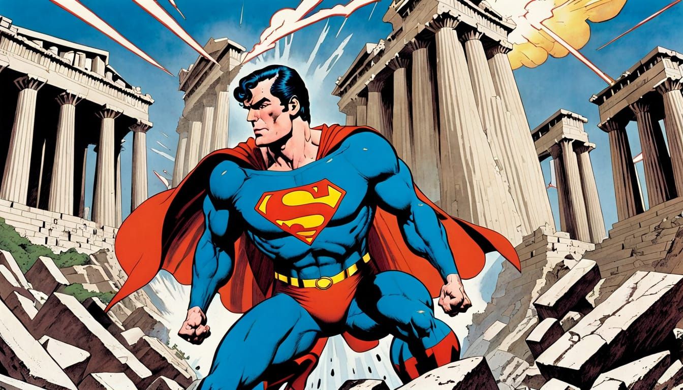 Superman Has an Irrational Hatred of Greek Architecture