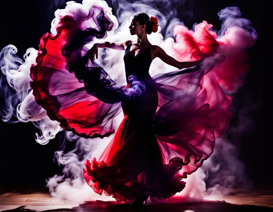 Smoke Dancer 4 - AI Generated Artwork - NightCafe Creator