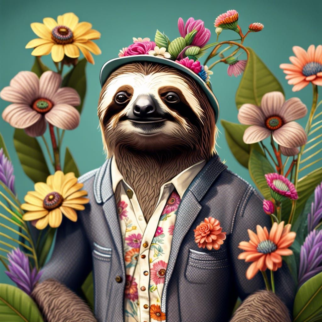One Smart Sloth - AI Generated Artwork - NightCafe Creator