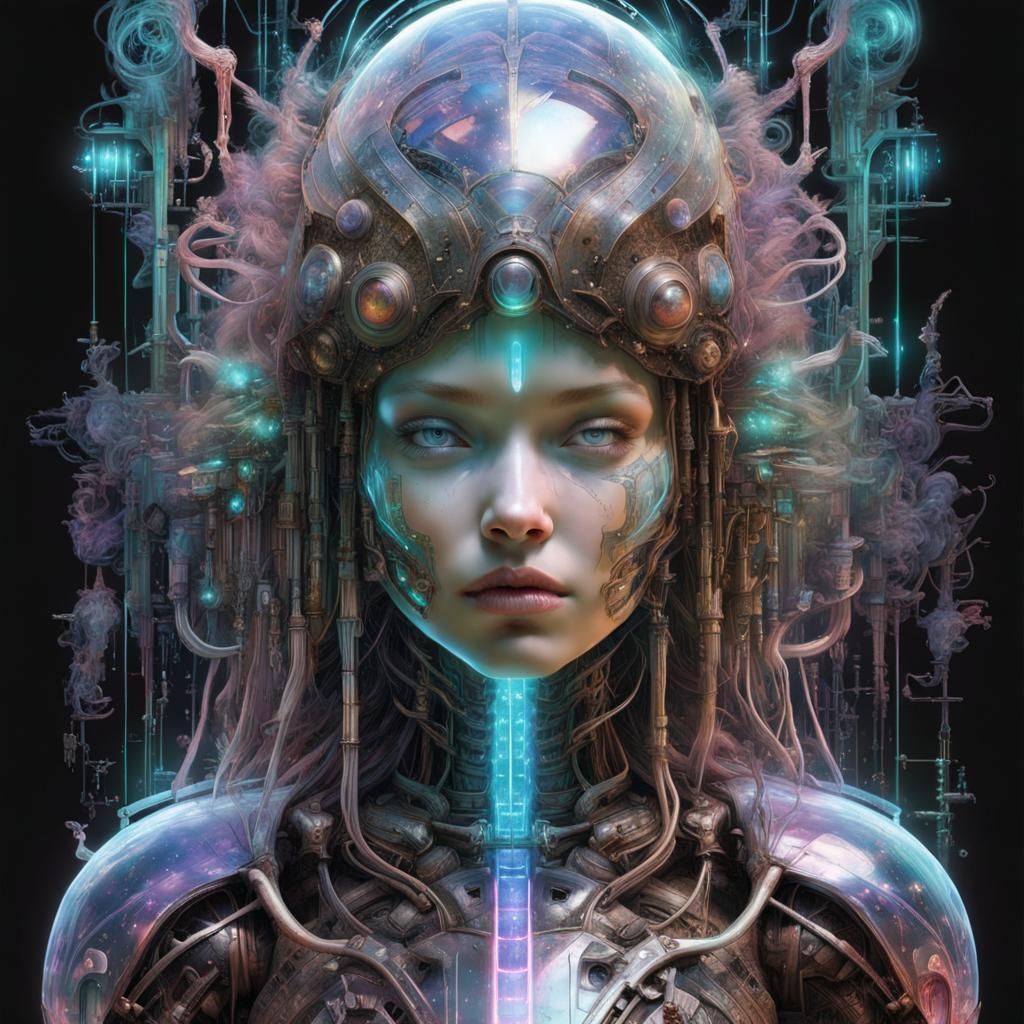 Magical Steampunk Plastic Cyborg 🤍🩵 - AI Generated Artwork - NightCafe ...
