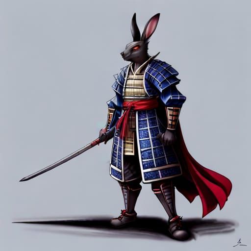 samurai rabbit - AI Generated Artwork - NightCafe Creator