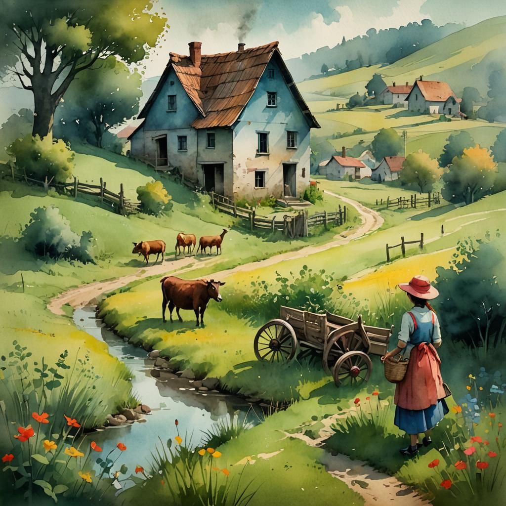 RURAL LIFE - AI Generated Artwork - NightCafe Creator